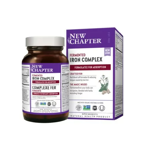 New Chapter Fermented Iron Complex 60 Vegetarian Tablets
