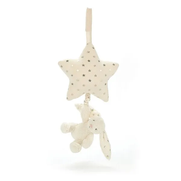 Jellycat Bashful Twinkle Bunny Musical Pull – Personalized P